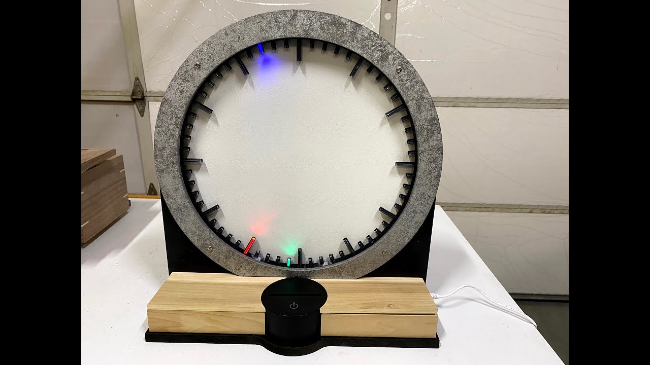 LED Clock Final Build - YouTube