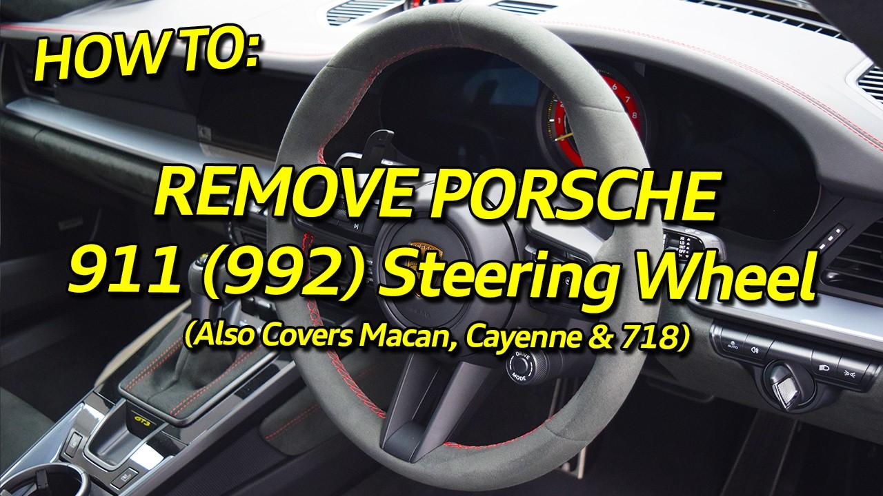 How To Remove Porsche 911 (992) Steering Wheel - YouTube