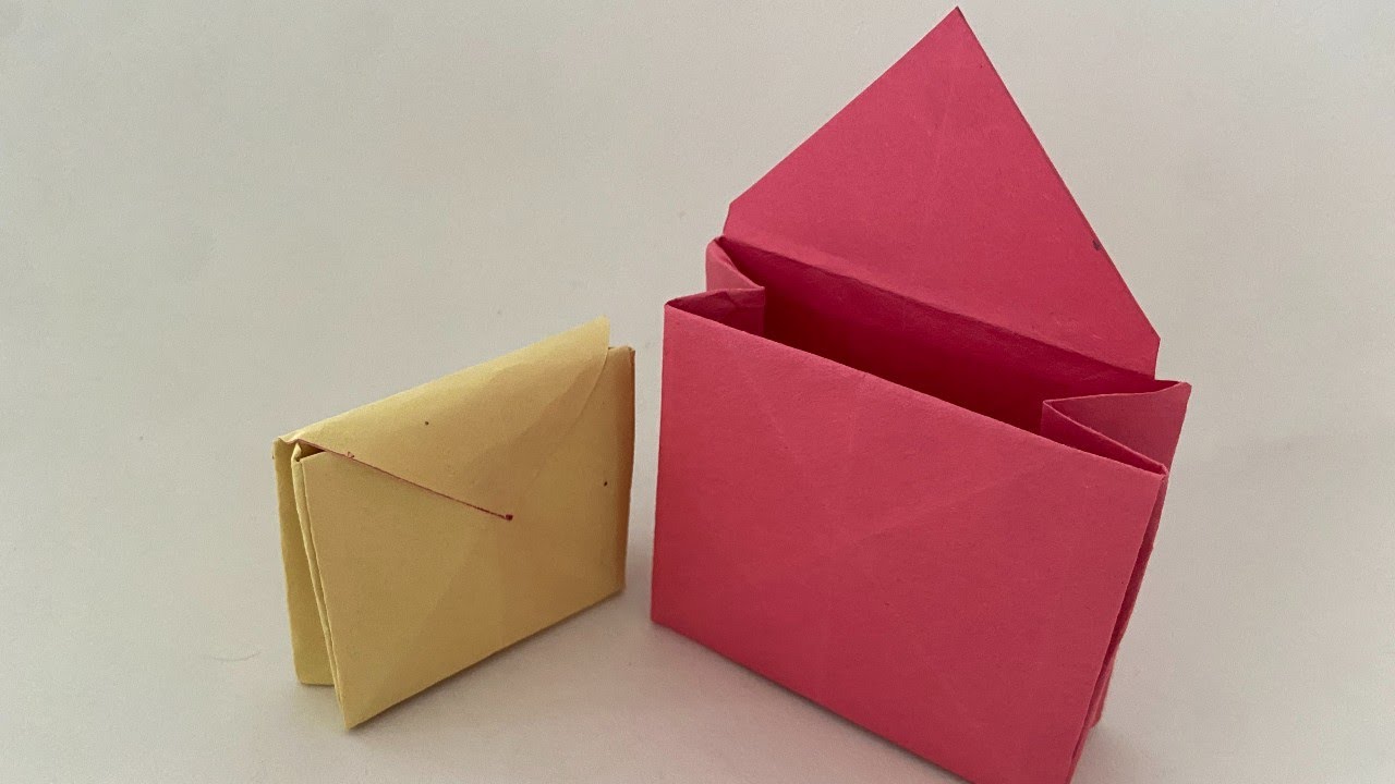 Origami Paper Handbag Shape Envelope (Without Glue Tape) | Making Easy ...