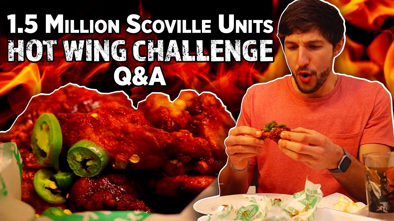 Insane Atomic HOT WING Q&A 🔥 Quaker Steak and Lube's Eat Heat challenge ...