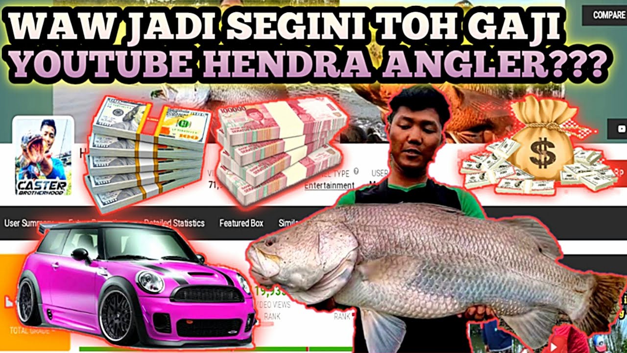GAJI YOUTUBE HENDRA ANGLER TERBARU - YouTube