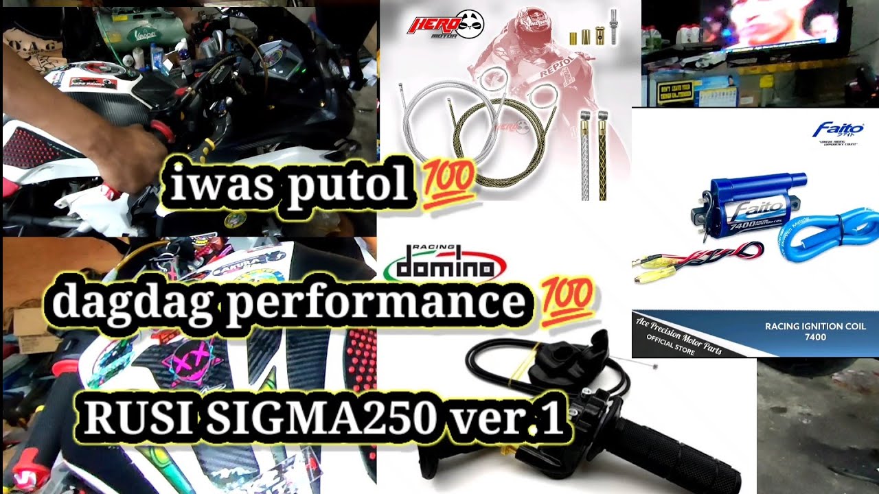 DOMINO UNIVERSAL QUICK Throttle & CABLE || FAITO 7400 IGNITION COIL ...