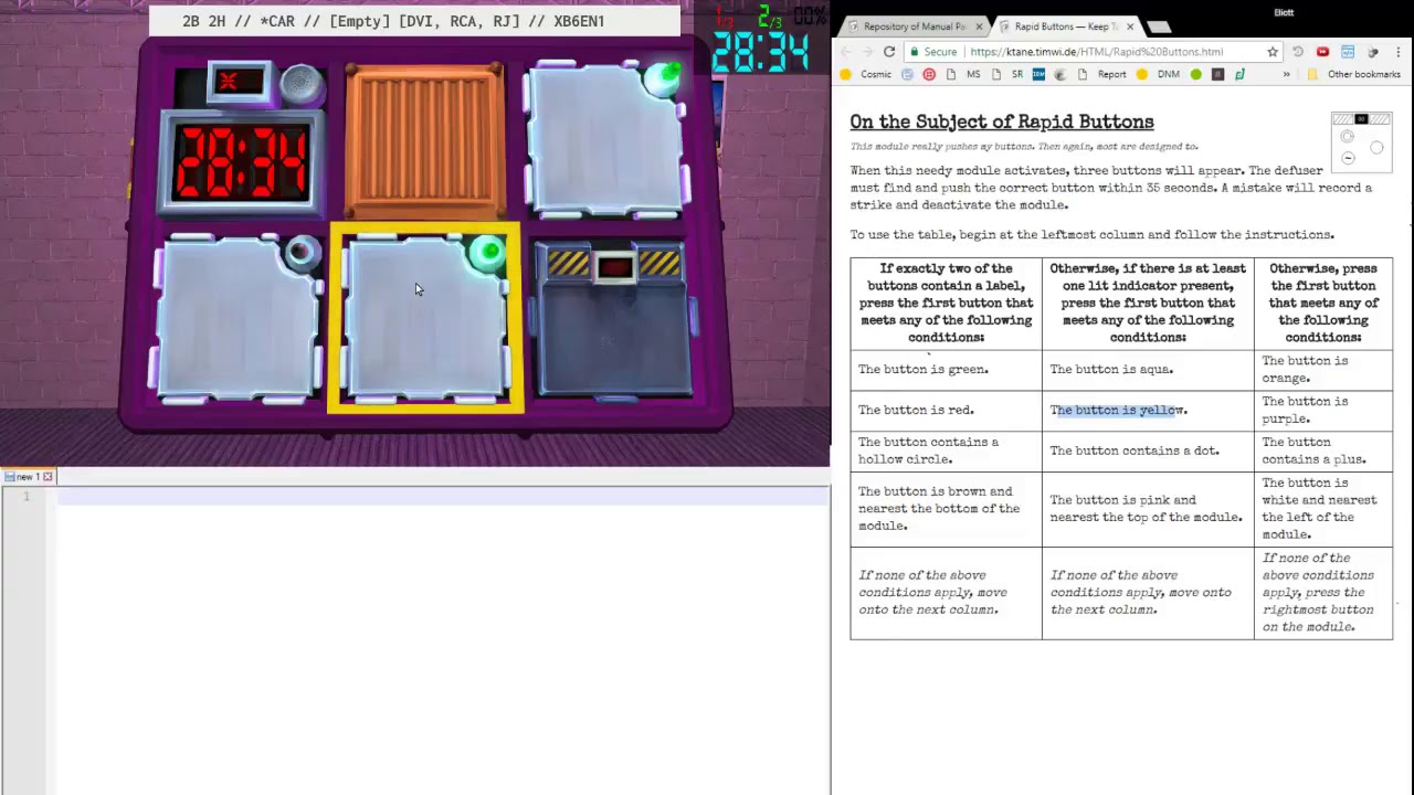 KTANE How to Needy Modules Random Number Generator, Refill That Beer, & Rapid Buttons - YouTube