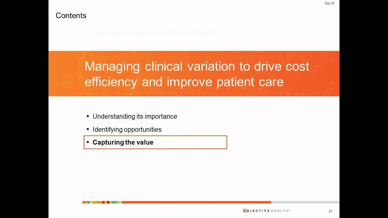 Webinar- Managing Clinical Variation to Drive Cost Efficiency and ...