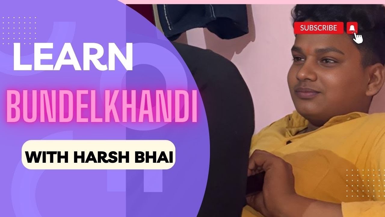 Learn Bundelkhandi language with Harsh bhai🤣. #trending #viral #vlog # ...