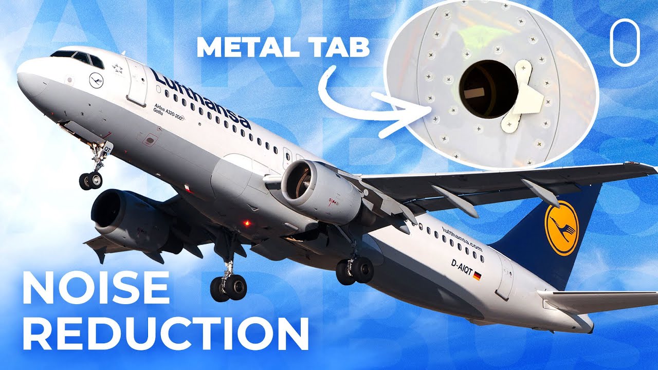 How A Small Metal Tab Cut Lufthansa’s Airbus A320 Noise Emissions - YouTube
