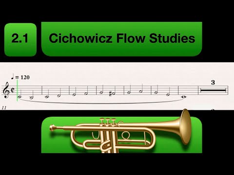 Trumpet Play Along - Cichowicz Flow Studies (2.1 Group A) - YouTube