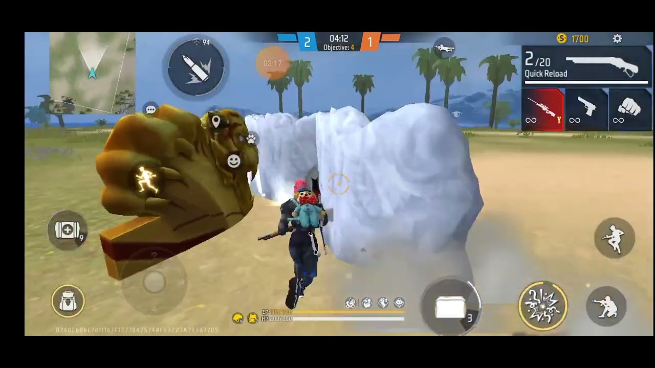 1VS1 Game Pala Video in free fire - YouTube