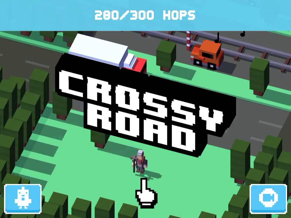 Crossy road some characters get hit by eagle - YouTube