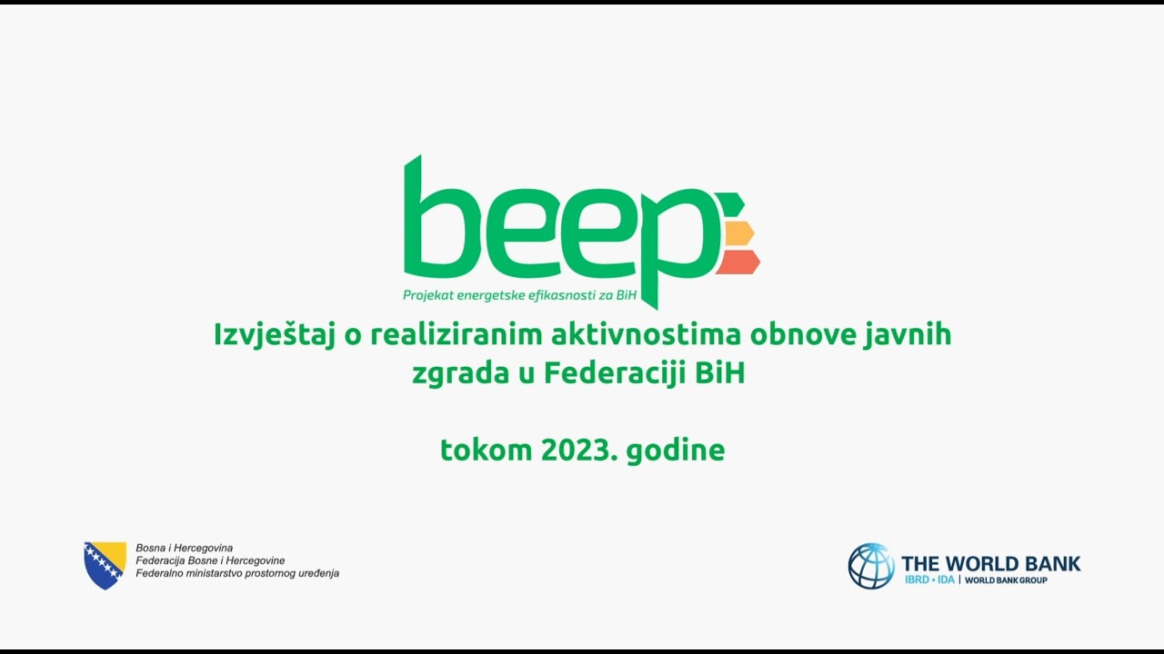 AF BEEP 2023 – Izvještaj o realiziranim aktivnostima obnove javnih zgrada u FBiH - YouTube