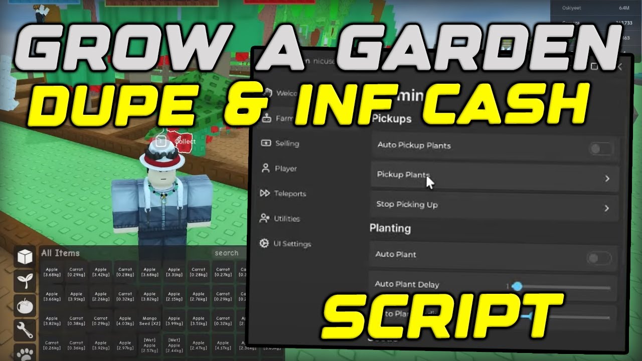 [🐝⚙️] Grow a Garden Best Script Gui Dupe Seeds & Pets, Infinite ...