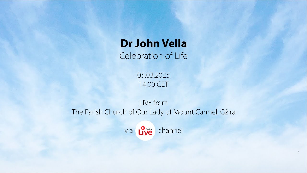 Dr John Vella Celebration of Life - YouTube