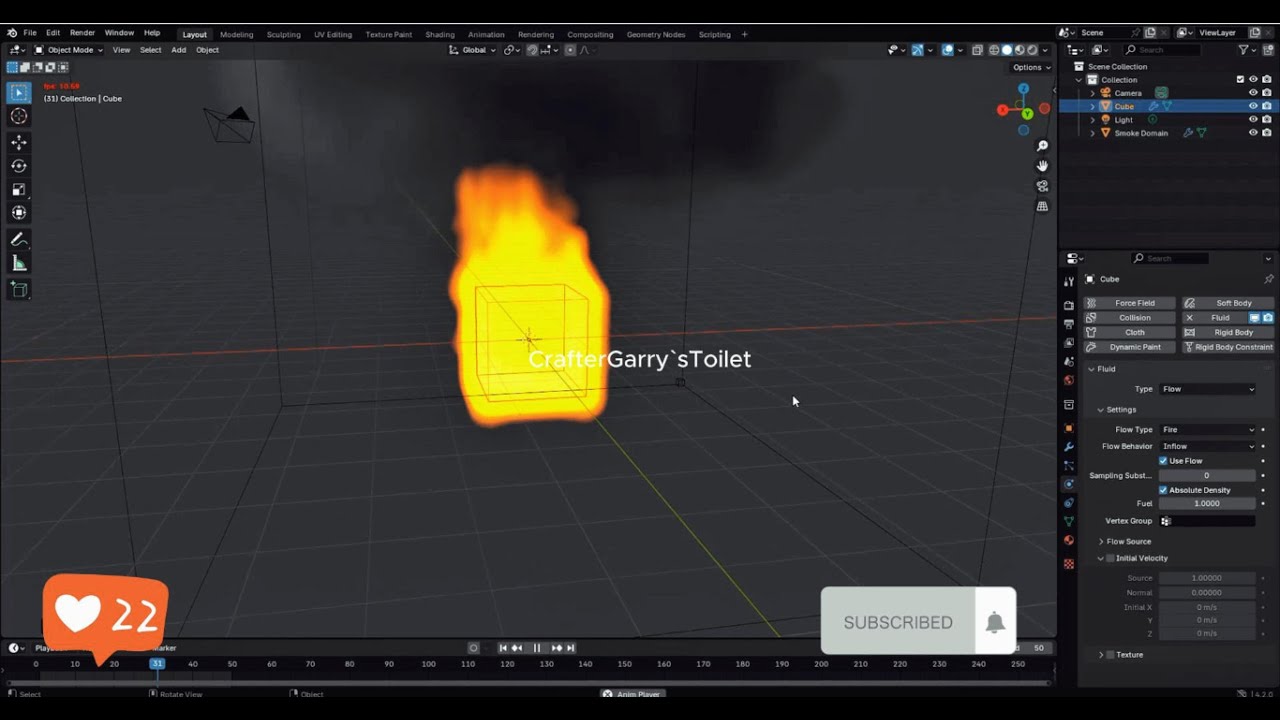 How to make Smoke and Fire Animation in Blender? - YouTube