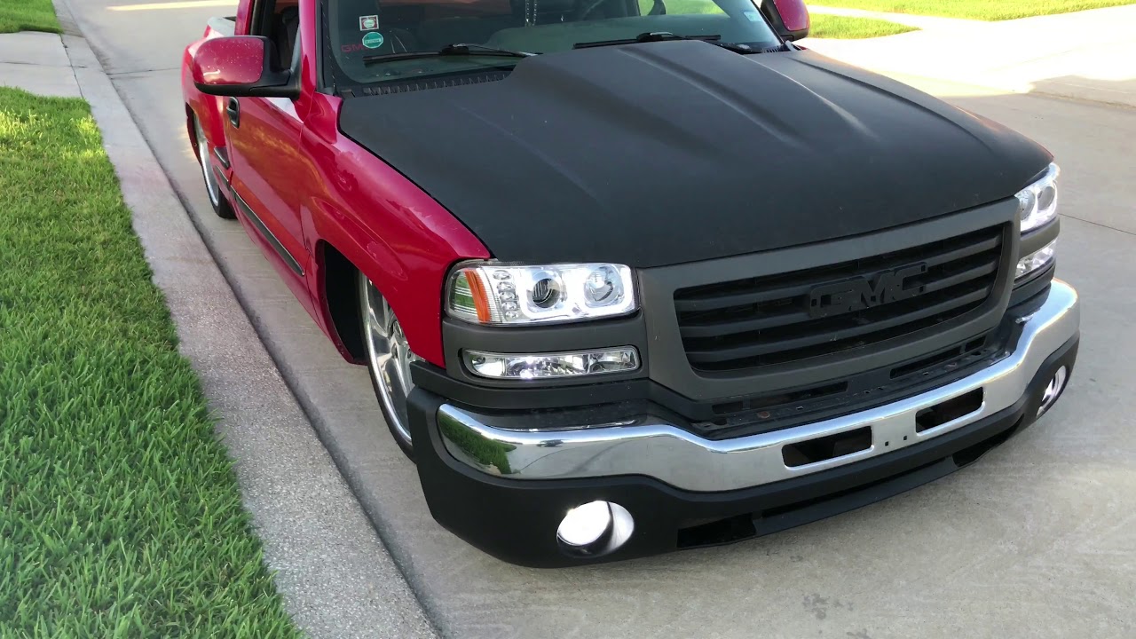 Bagged GMC Sierra - YouTube