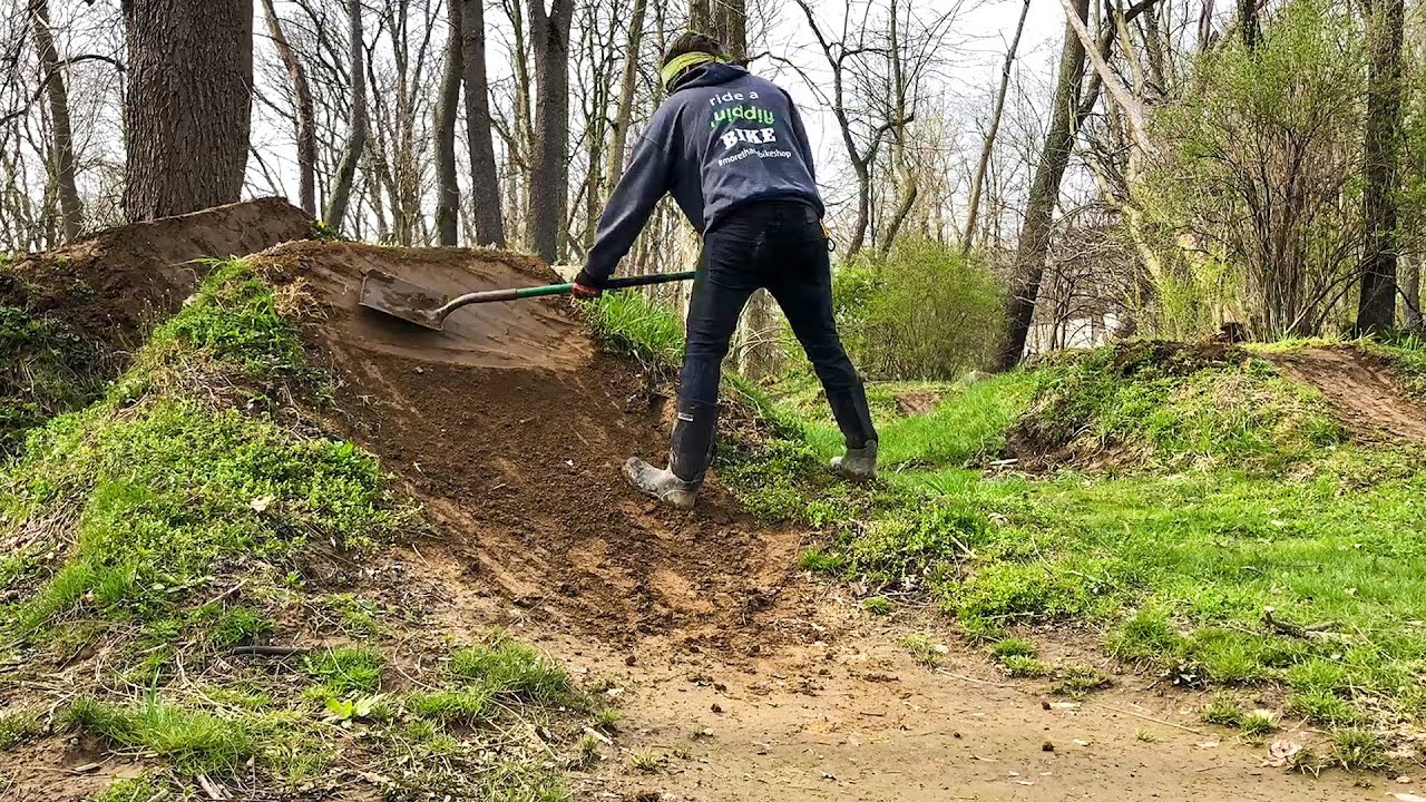 TREES DOWN EVERYWHERE - First Day Digging - BMX Trail Tuesday - YouTube