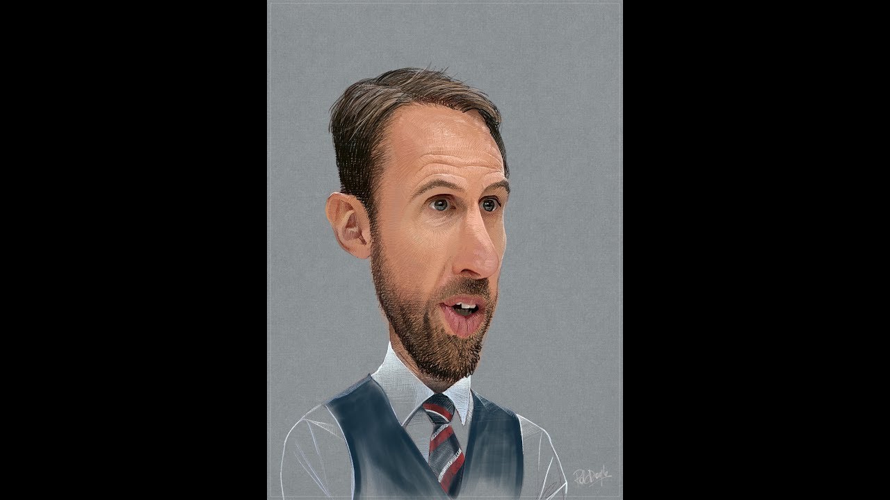 Gareth Southgate Caricature by Rob Doyle - YouTube