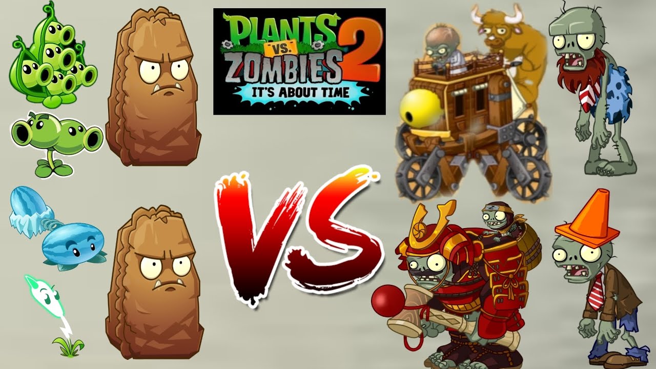 Plants VS Zombies 2: Adventure | Wild West | Enemies Travel In Four ...