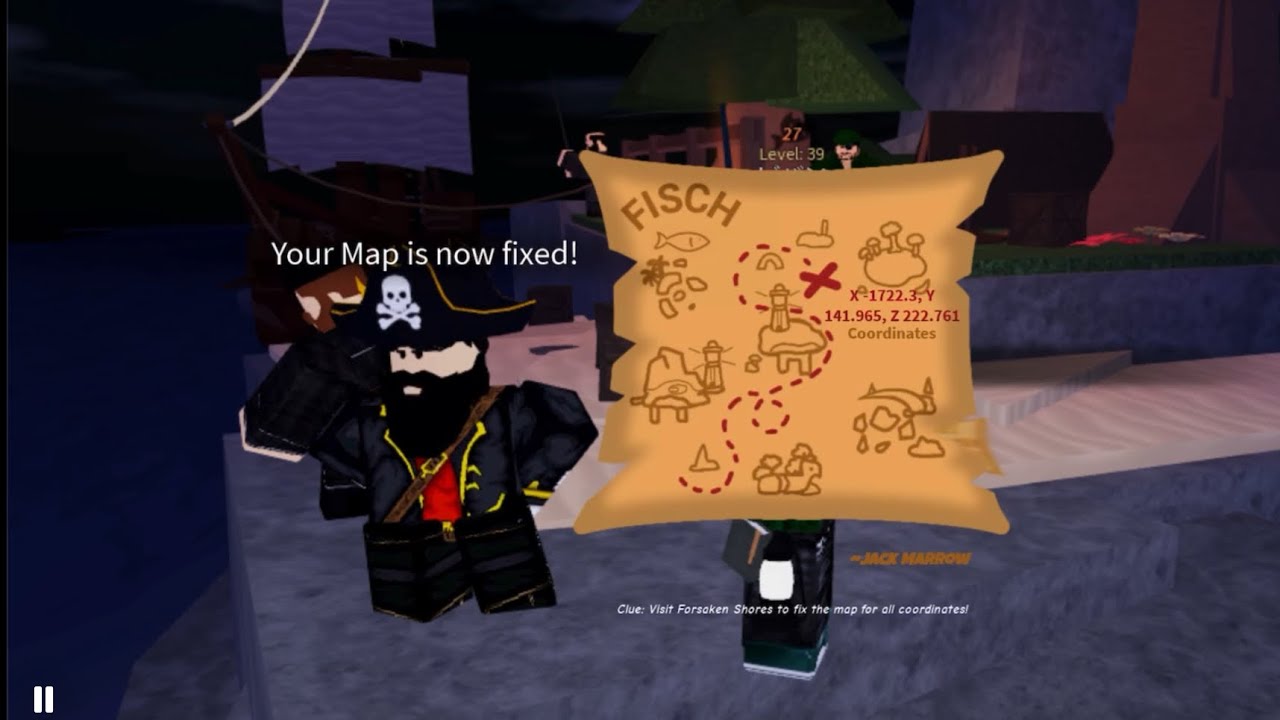 How to Find Jack Marrow & Fix Treasure Map in Fisch! (Fisch Jack Marrow ...