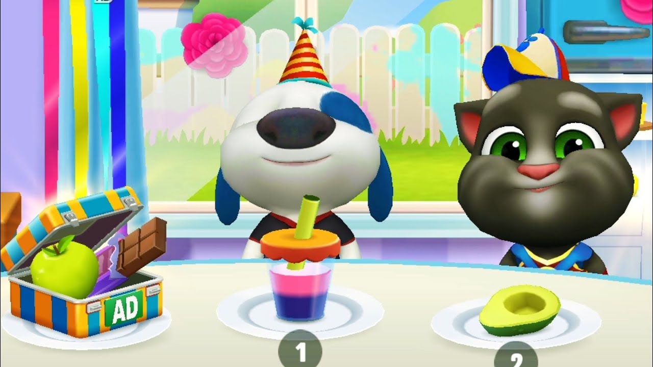 Talking My Tom and Friends Eat - YouTube