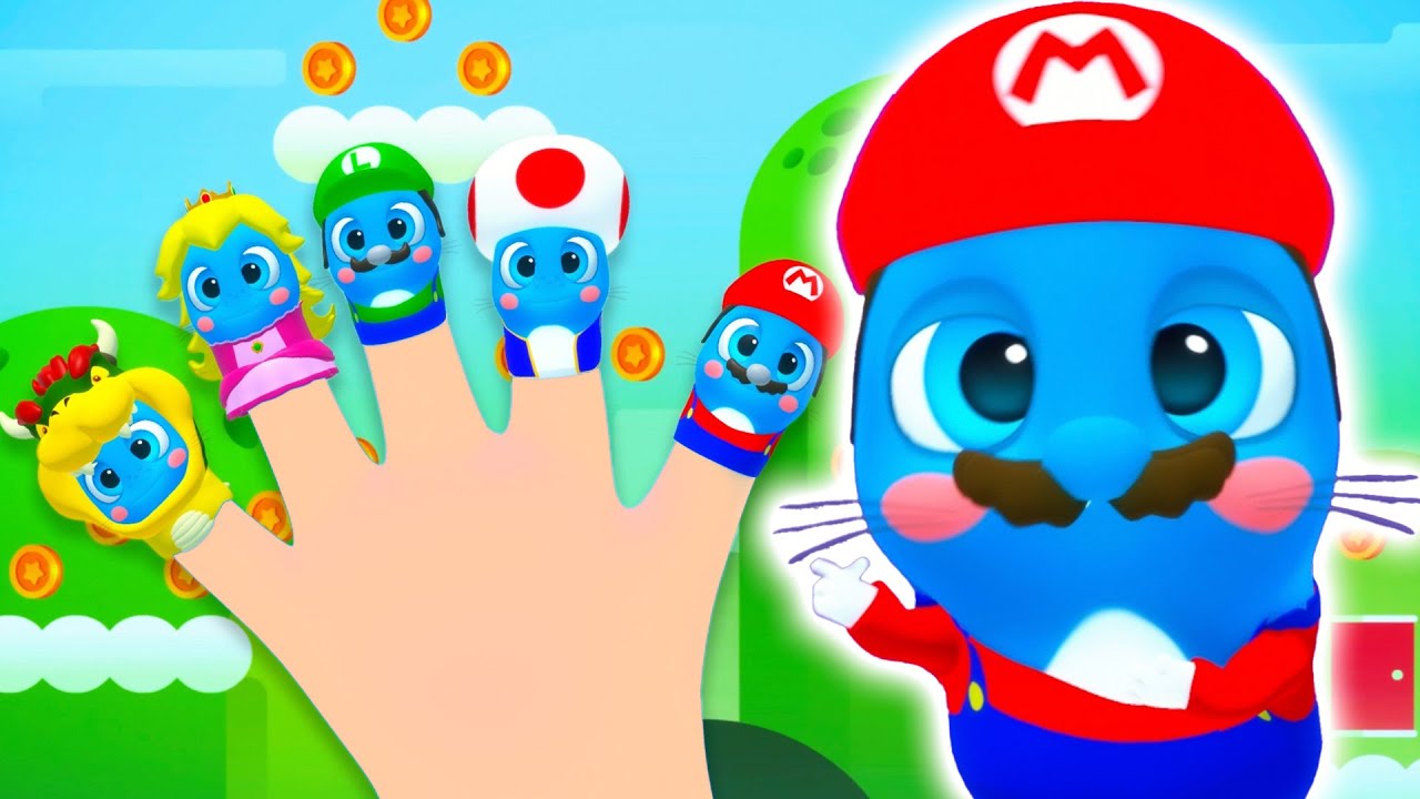 Finger Family MARIO BROS | Kids Songs | The Mini Moonies - YouTube