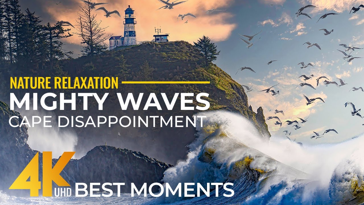 The Power of Ocean Waves - 4K Huge Slow-Motion Waves at Cape ...