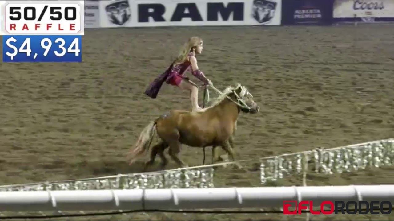 Flaming Hoop Jump On Mini Horses by 8-Year-Old - YouTube