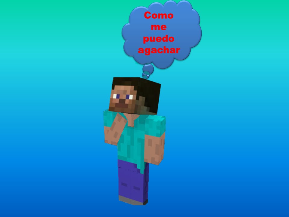 como agacharse en minecraft - YouTube