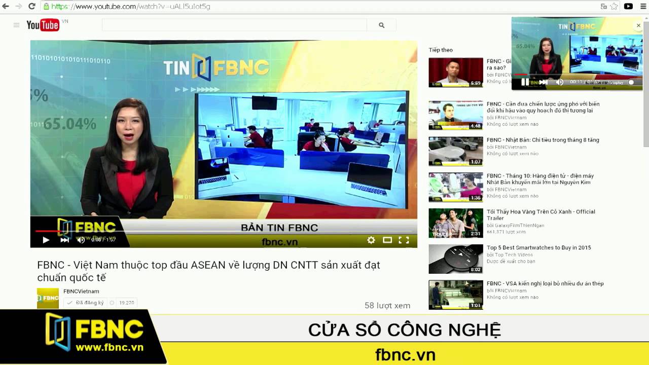 FBNC - Cách thức vừa xem Youtube vừa duyệt web dễ dàng trên desktop ...