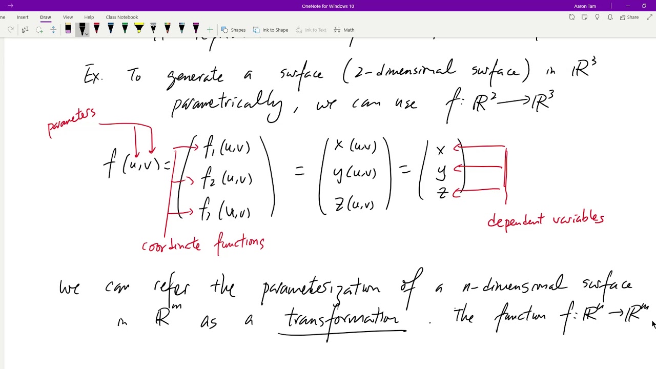 MVC - 4.4 Parameterized Surfaces 01 - YouTube
