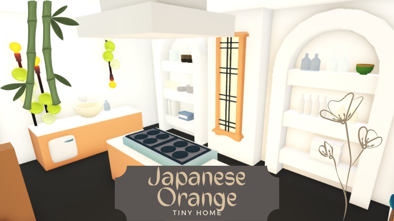Japanese Orange Tiny Home Speed Build🌿🧡| Roblox Adopt Me - YouTube
