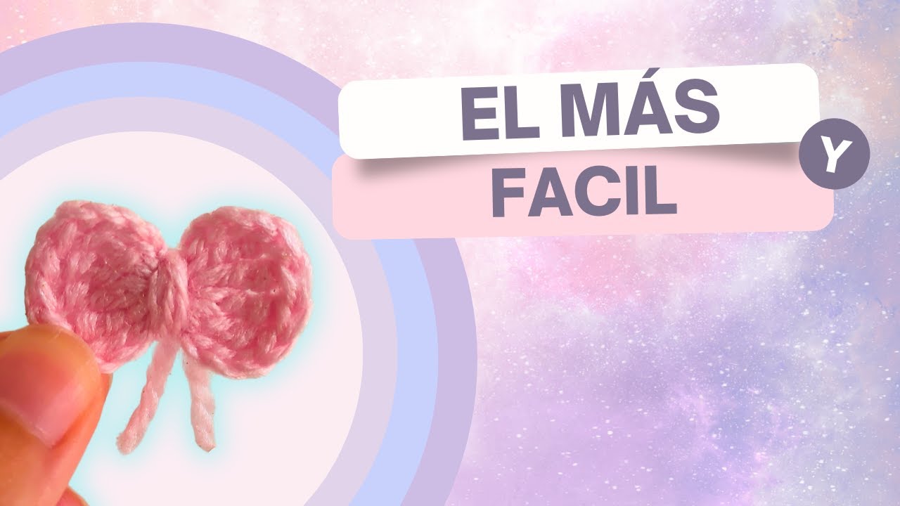 Cómo tejer un LAZO a CROCHET 🎀 Fácil y rápido - YouTube