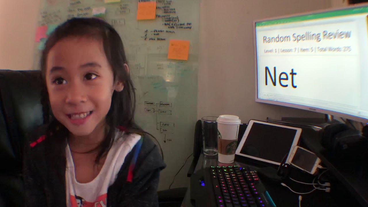 Riley’s spelling review. 275 words so far - YouTube