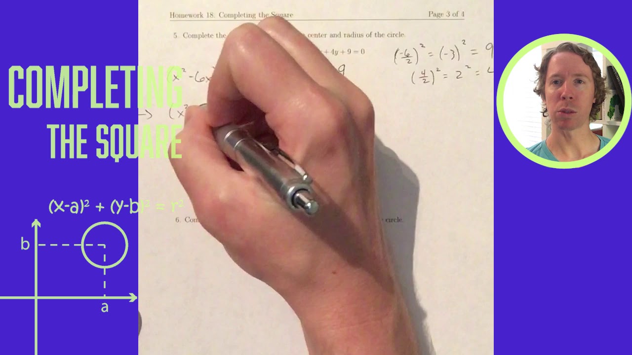 Completing The Square For A Circle YouTube completing-the-square-for-a-circle-youtube