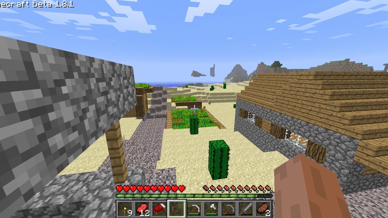 Minecraft beta 1.8.1 poszukiwanie wioski cz.2 - YouTube