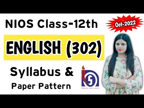 English 302 Syllabus & Paper Pattern | Nios Class 12 English Syllabus ...