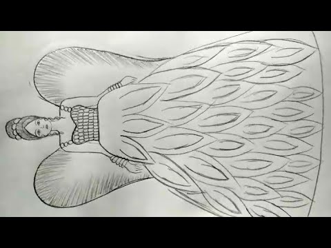 Rani pari drawing for beginners !! pari ka Chitra kaise banaye !! pari ...