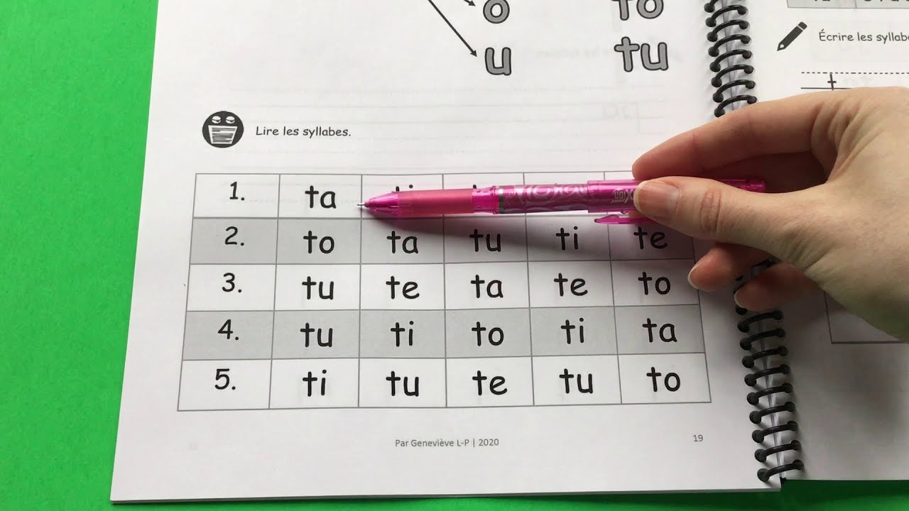 E-39 Les syllabes avec T - YouTube