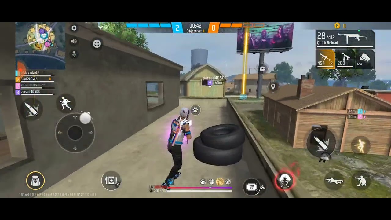 free fire played by gagangaming - YouTube