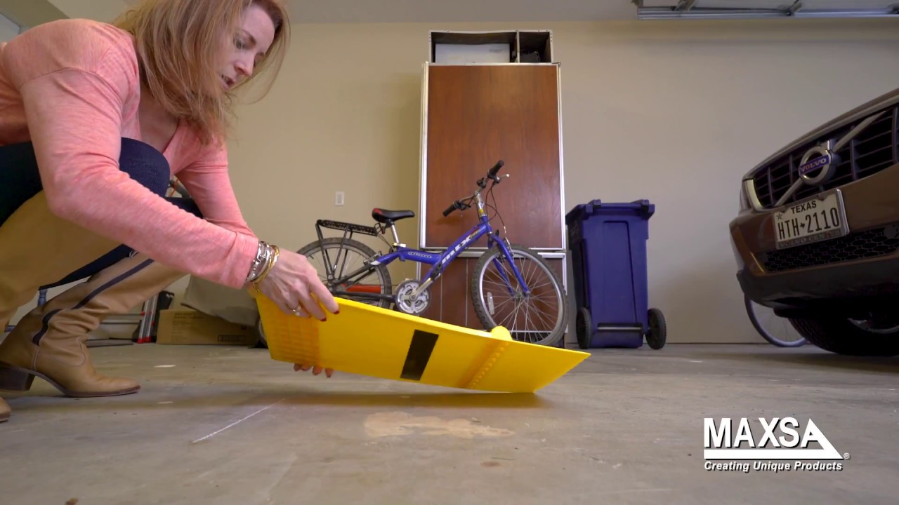 37356 Maxsa PARK RIGHT Yellow Parking Mat - YouTube