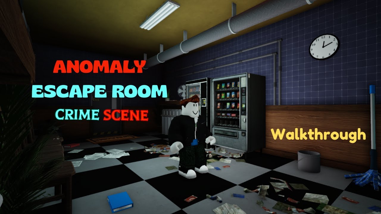 ANOMALY: Escape Room CRIME SCENE Walkthrough *Updated* | Roblox - YouTube