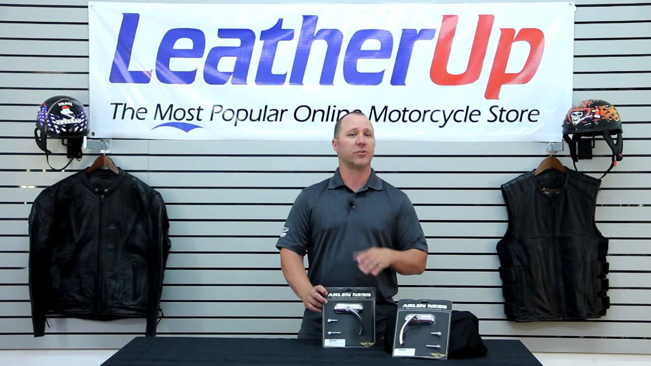 Arlen Ness Micro Die-Cast Mirrors at LeatherUp.com - YouTube