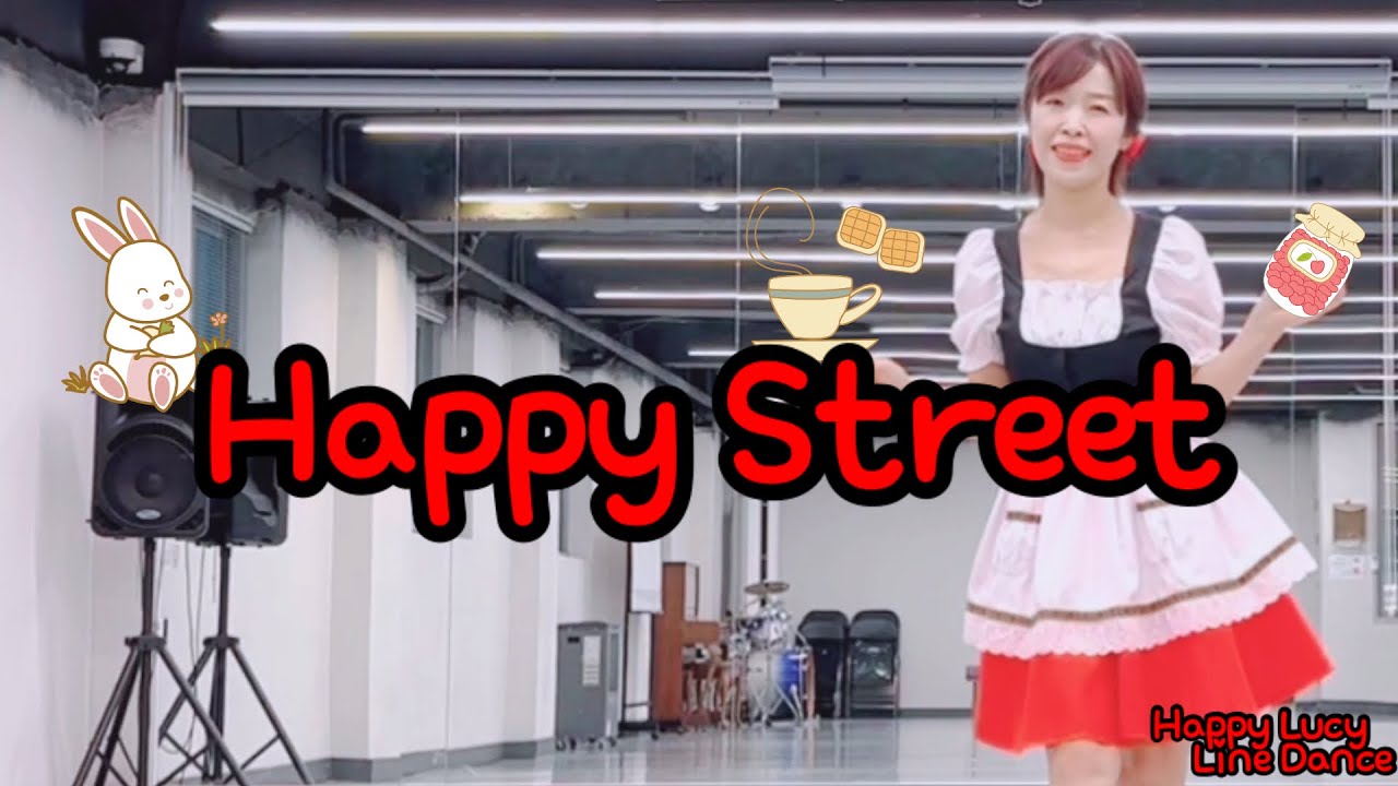 Happy Street Line Dance Demo - YouTube