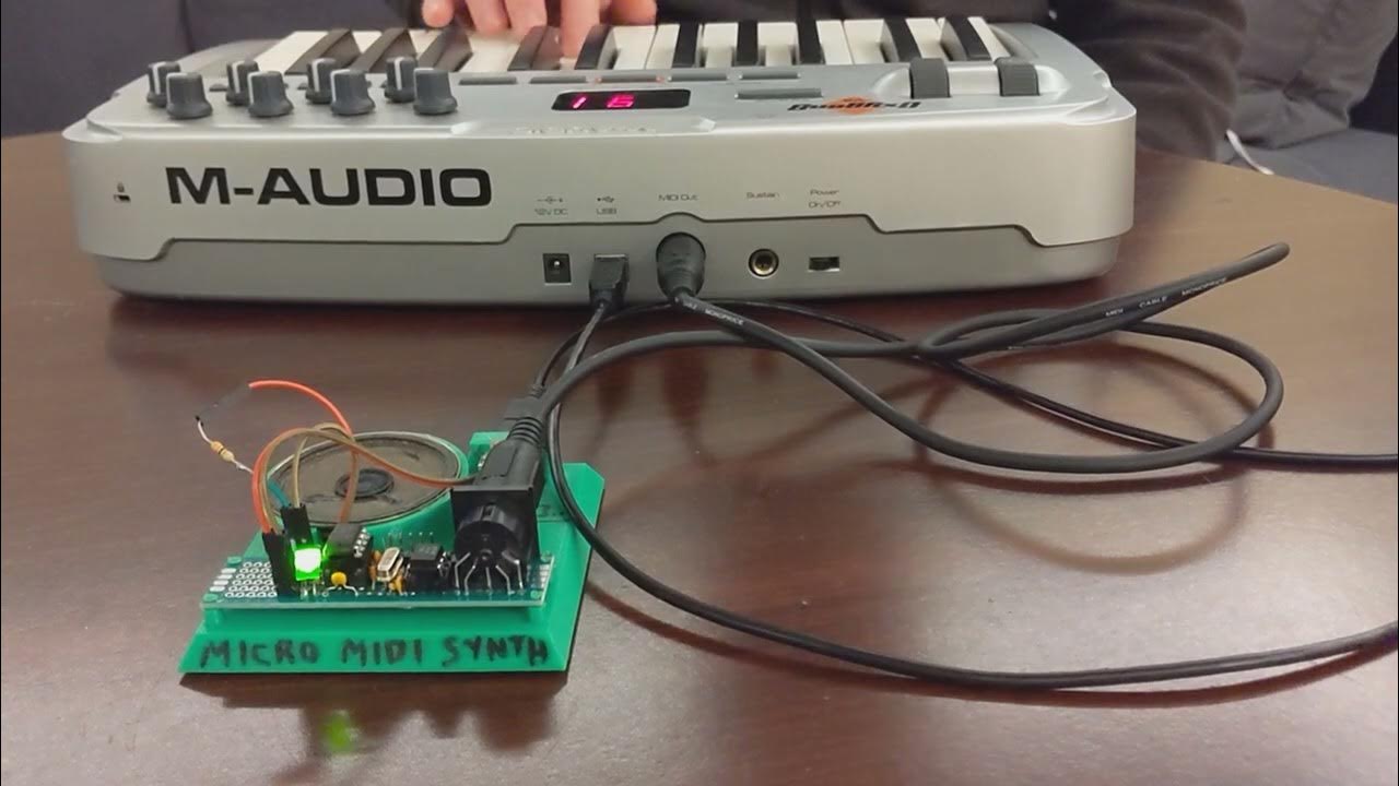 Playing MIDI music on an 8-bit microcontroller - YouTube