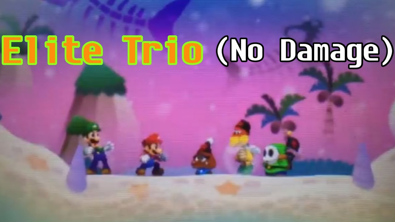 Mario & Luigi - Dream Team [Boss 14] Elite Trio (No Damage) - YouTube