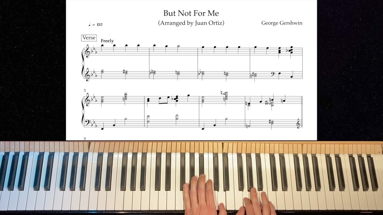 "But Not For Me" (Jazz Piano Arrangement) - with Sheet Music - YouTube