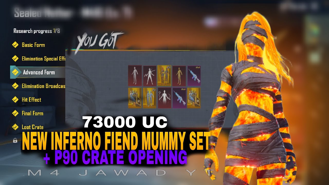 73000 UC WORLD LUCKY CRATE OPENING 🥳 INFERNO FIEND MUMMY SET + REVERSED ...