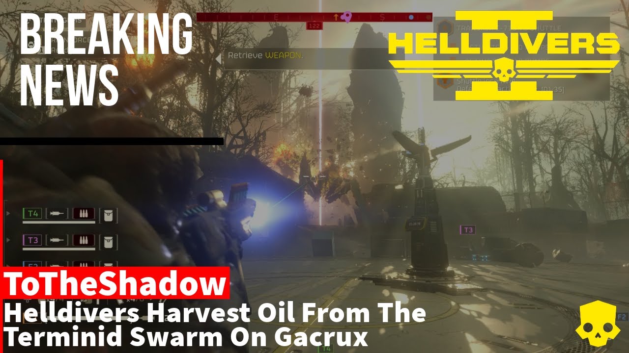Helldivers 2 Highlights: Helldivers Harvest Oil From The Terminid Swarm On Gacrux - YouTube