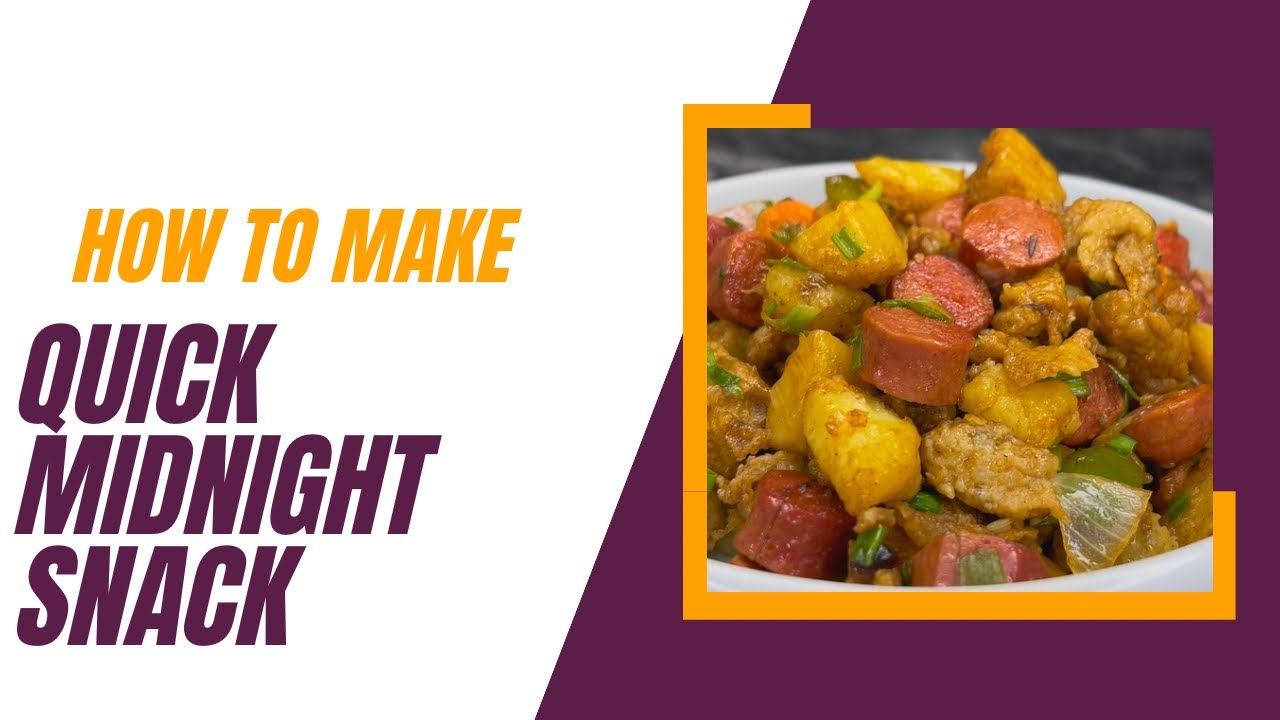 Delicious quick midnight snack - YouTube
