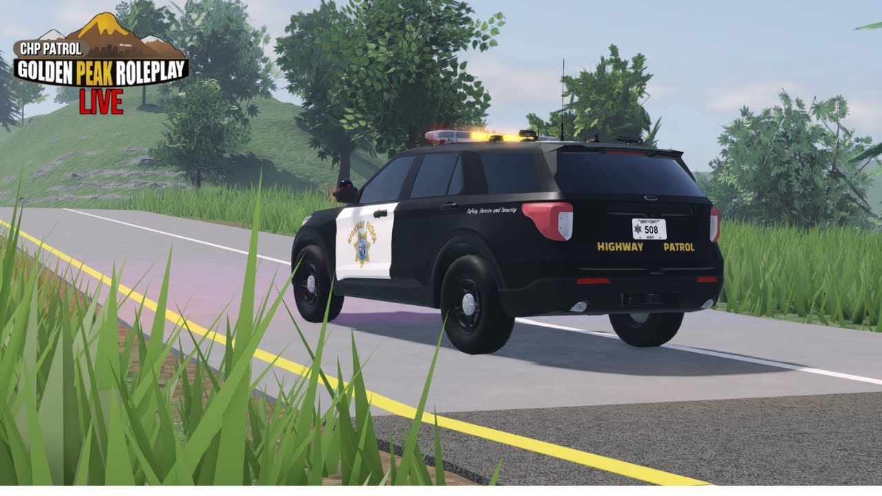 Ride along with a trooper!!l CHP patrolling LIVE | ERLC | Golden peak ...