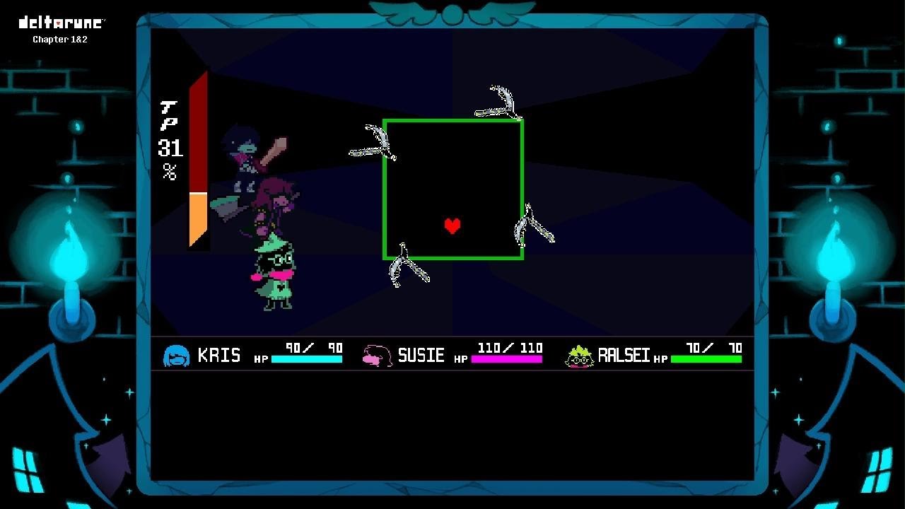 Deltarune pacifist Jevil boss battle - YouTube